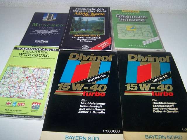 KONVOLUT LANDKARTEN, WANDERKARTEN, Stadtplan, Bayern, EUR 2,00 - PicClick DE